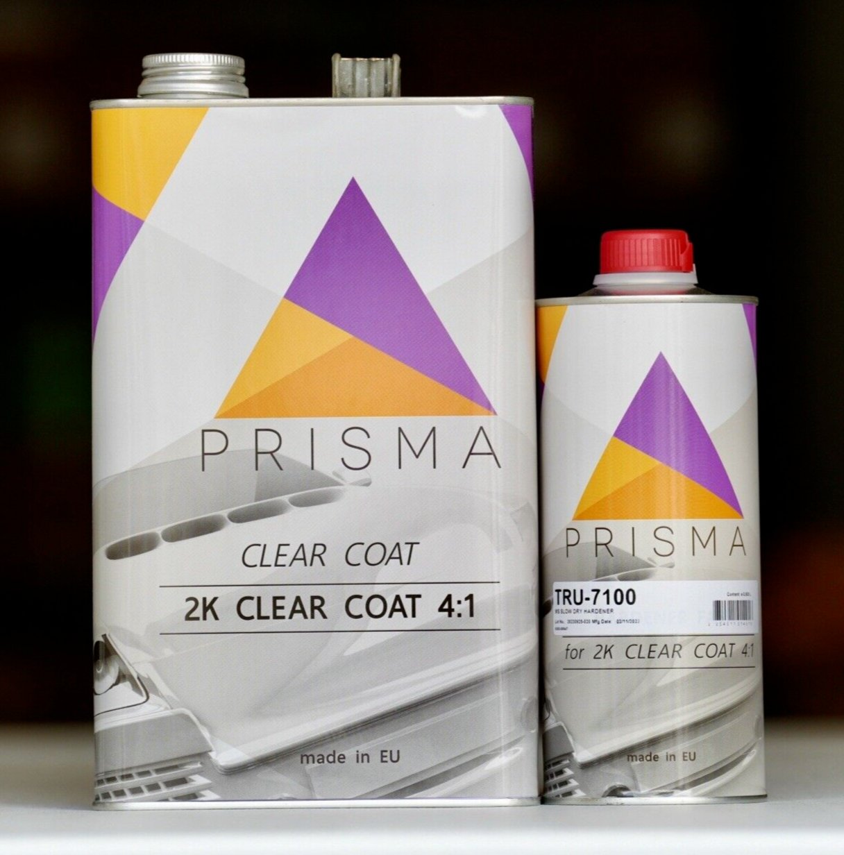 Automotive Euro High gloss 2K 4:1 Gallon Clearcoat Kit SLOW HARDENER ...